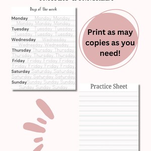 Preschool Pre-k Kindergarten Printable Learning Bundle. Alphabet ...