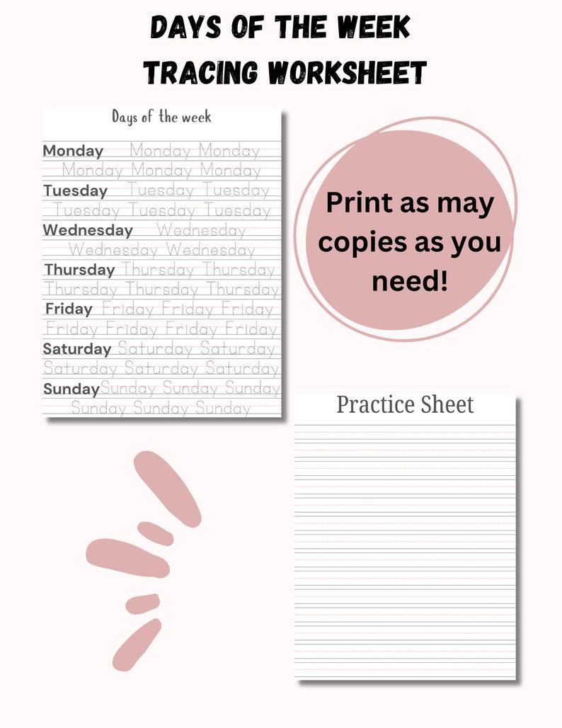 Preschool Pre-k Kindergarten Printable Learning Bundle. Alphabet ...