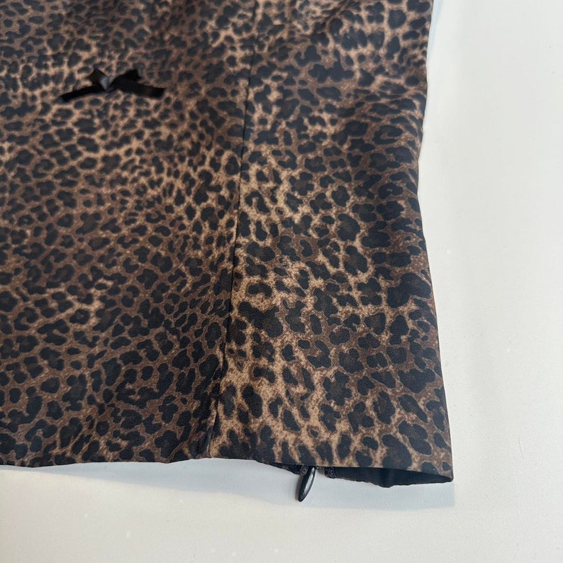 Viral Leopard Print Camisole Top Lace & Bow Detailing Y2K 90s in the ...