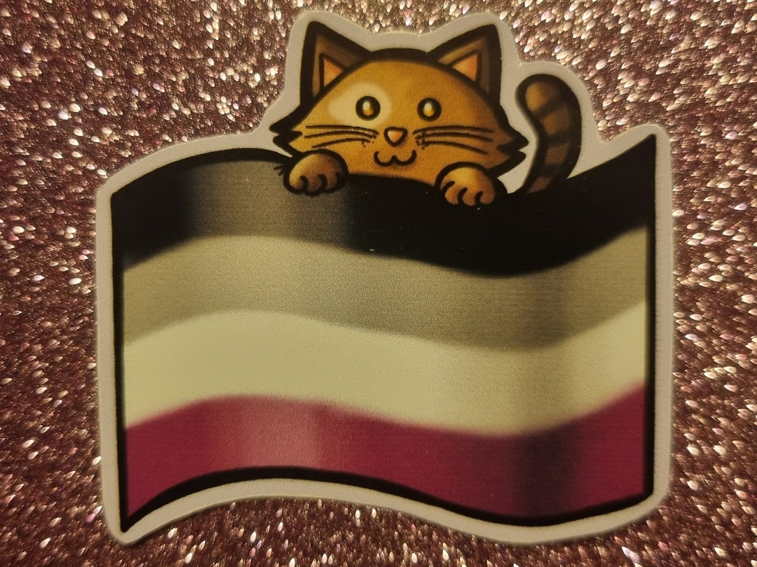 Sticker Asexual Asexual Pride Flag - Etsy