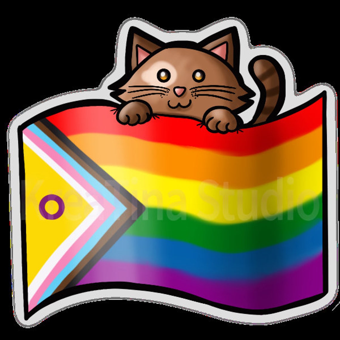 Sticker LGBTQA+ Pride Flag - Etsy