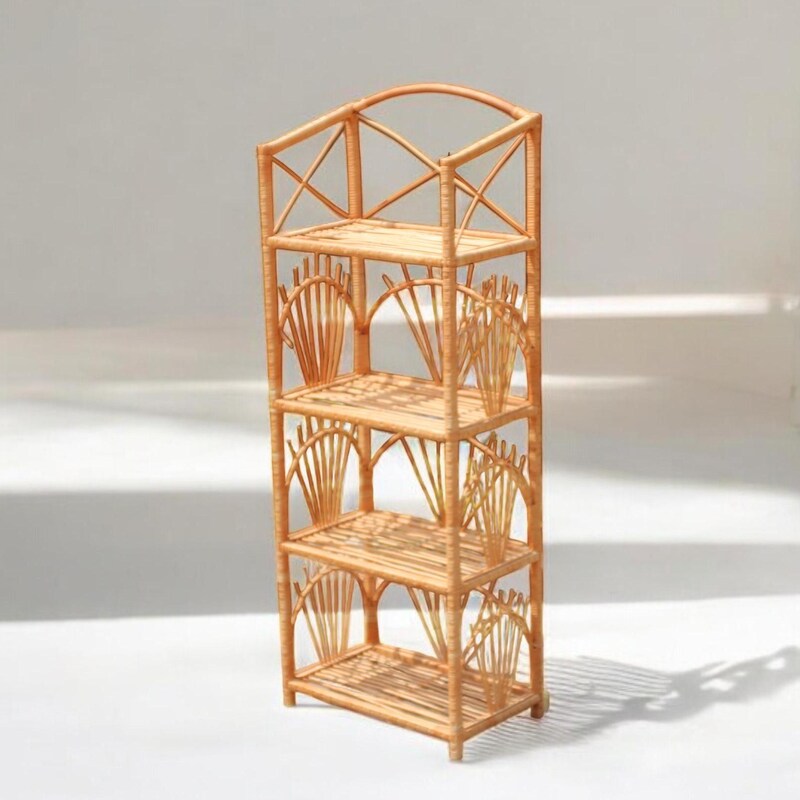 Rattan Bookcase - Etsy