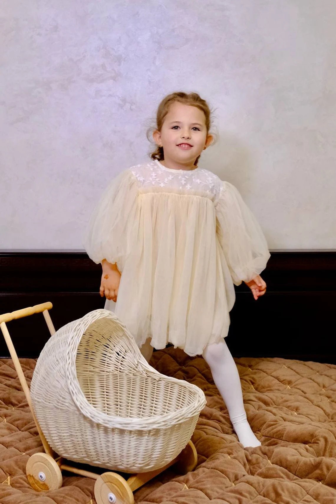 Wooden Baby Carriage, Wicker Baby Carriage, Toy Baby Pram, Wicker Baby ...