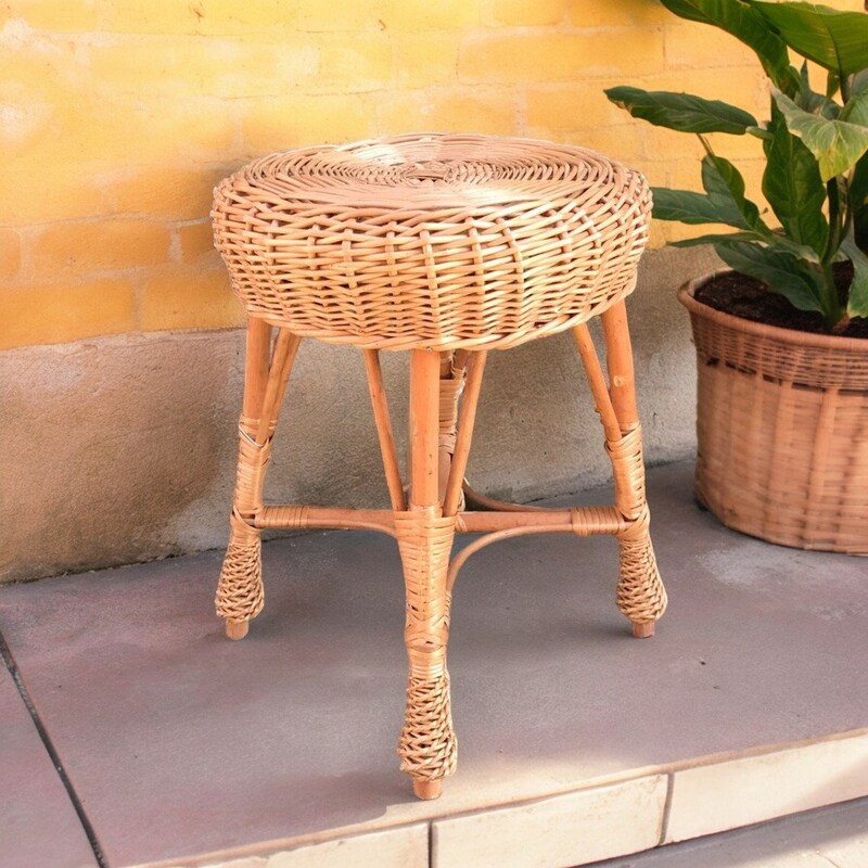 Wicker Stool - Etsy