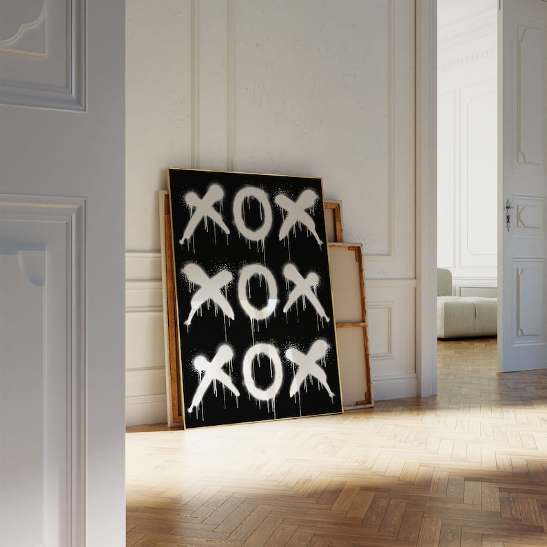 XOXO Wall Art Printable, XOXO Poster, XO Wall Art, Graffiti Wall Decor ...