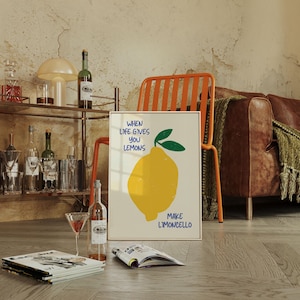 When Life Gives You Lemons Make Limoncello - Printable Kitchen Wall Art ...