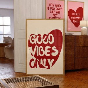 Good Vibes Only Print, Positive Printable Wall Art, Dorm Wall Art ...