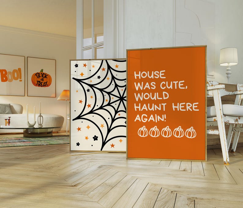 Halloween Gallery Wall Art Set, Spooky Home Decor (digital Download) - Etsy
