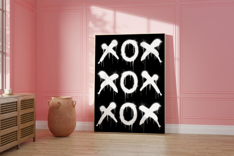 XOXO Graffiti Wall Art, Trendy Home Decor (digital Download) - Etsy