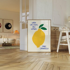 When Life Gives You Lemons Make Limoncello - Printable Kitchen Wall Art ...