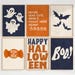 Set of 6 Halloween Posters, Gallery Wall Set, Cute Halloween Decor ...