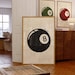 Trendy 8 Ball Print, Vintage Pool Ball Poster, Bar Cart Decor ...