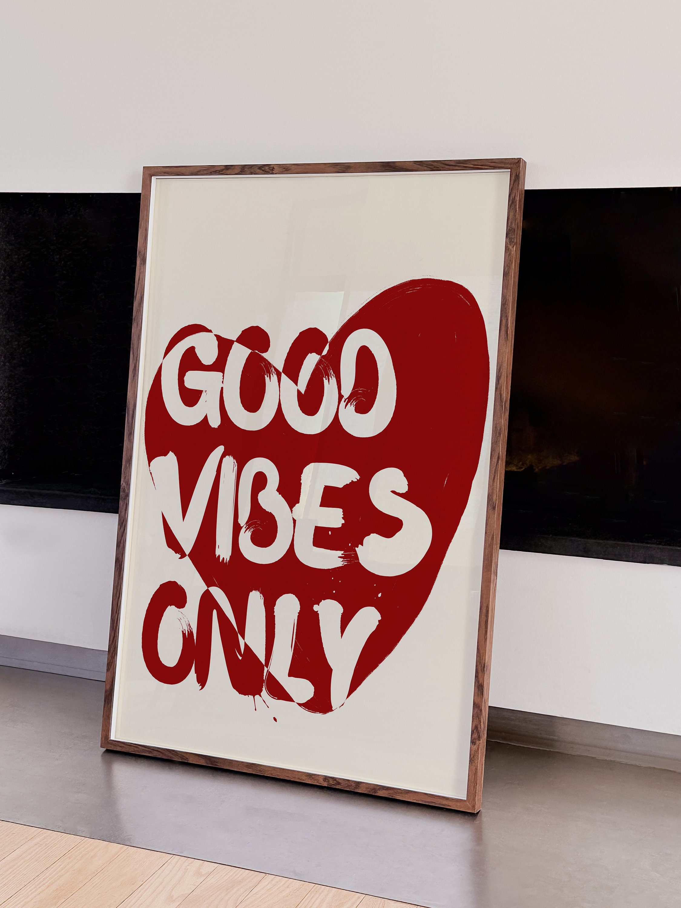 Good Vibes Only Print, Positive Printable Wall Art, Dorm Wall Art ...