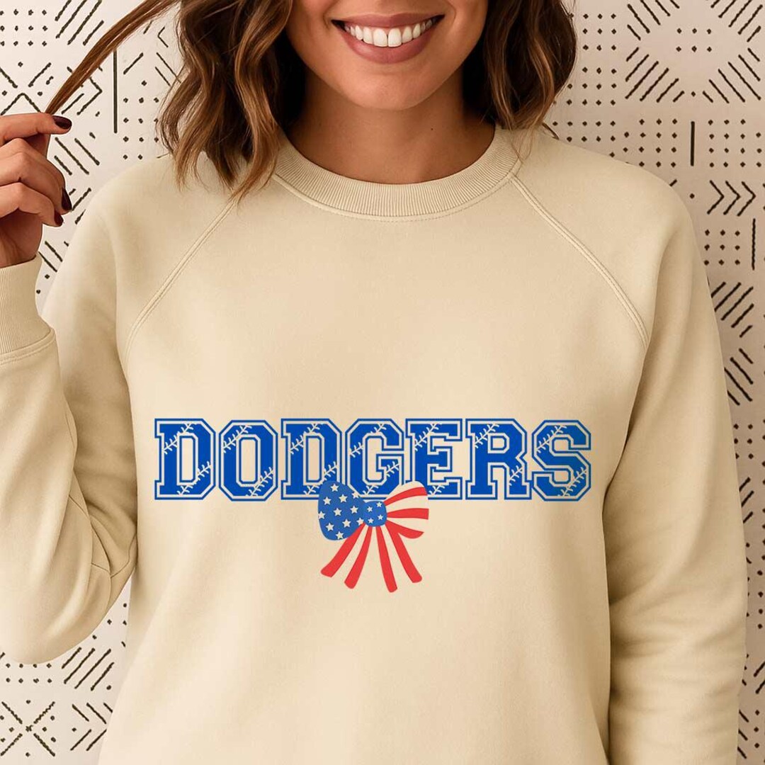 Los Angeles Dodgers Blue Bow PNG SVG Digital Download, Dodgers Clipart ...