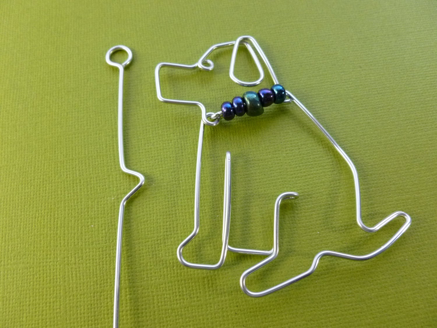 DOG SHAWL PIN Wire Wrapped Gift Dog Lovers Knitter's Gift Labrador - Etsy