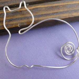 Sleeping CAT SHAWL PIN Wirework - Etsy