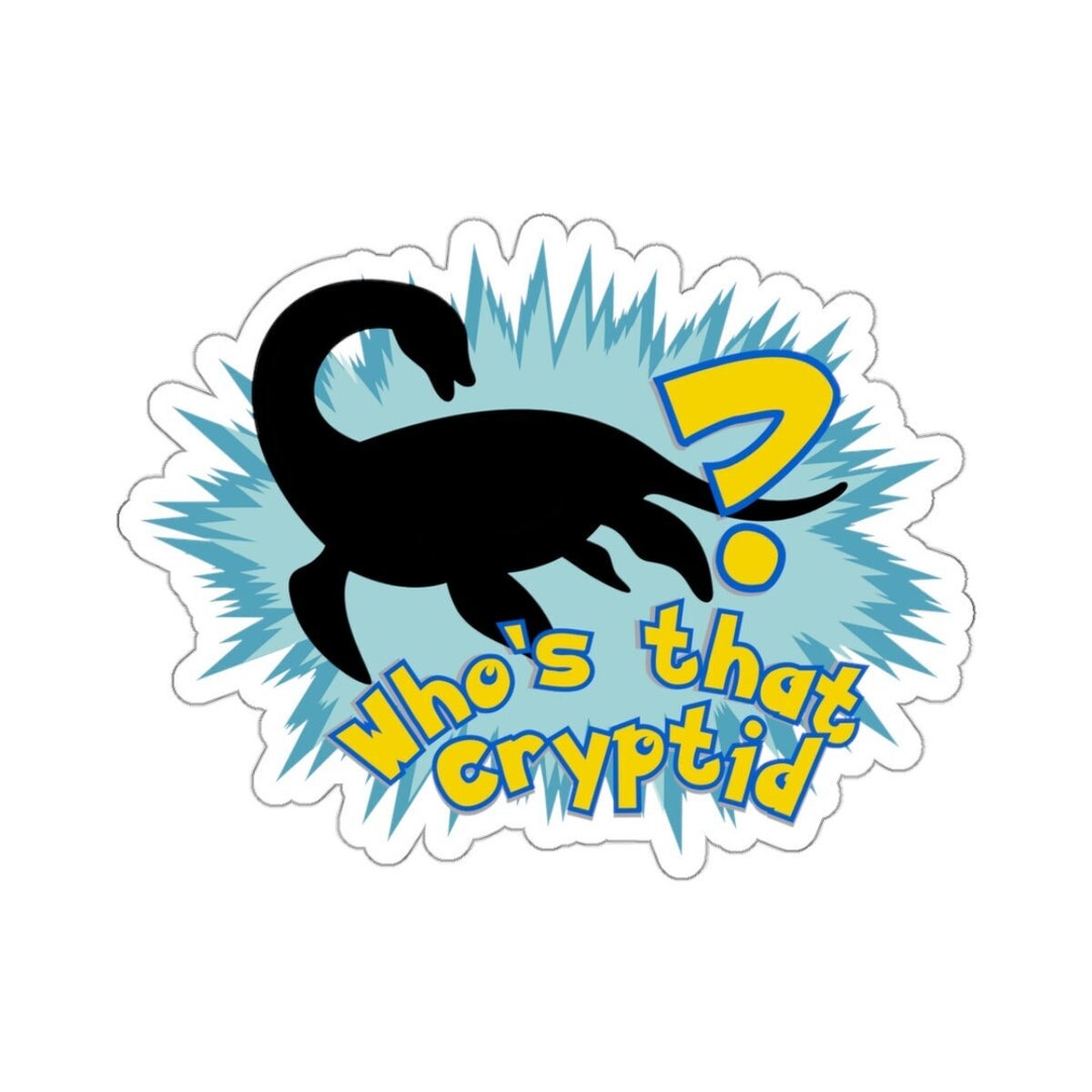 Who's That Cryptid Pokemon-style Nessie Stickers - Etsy