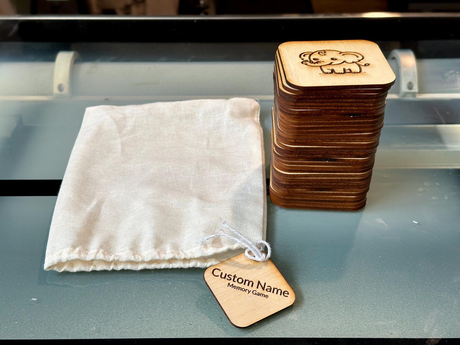 Personalized Wooden Memory Game: Montessori Matching Toy, Custom Name ...