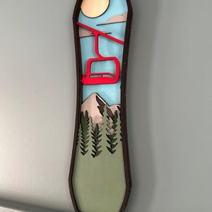 Handcrafted Wooden Ski Lift Wall Art: Rustic Mountain Decor - Etsy