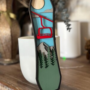 Handcrafted Wooden Ski Lift Wall Art: Rustic Mountain Decor - Etsy