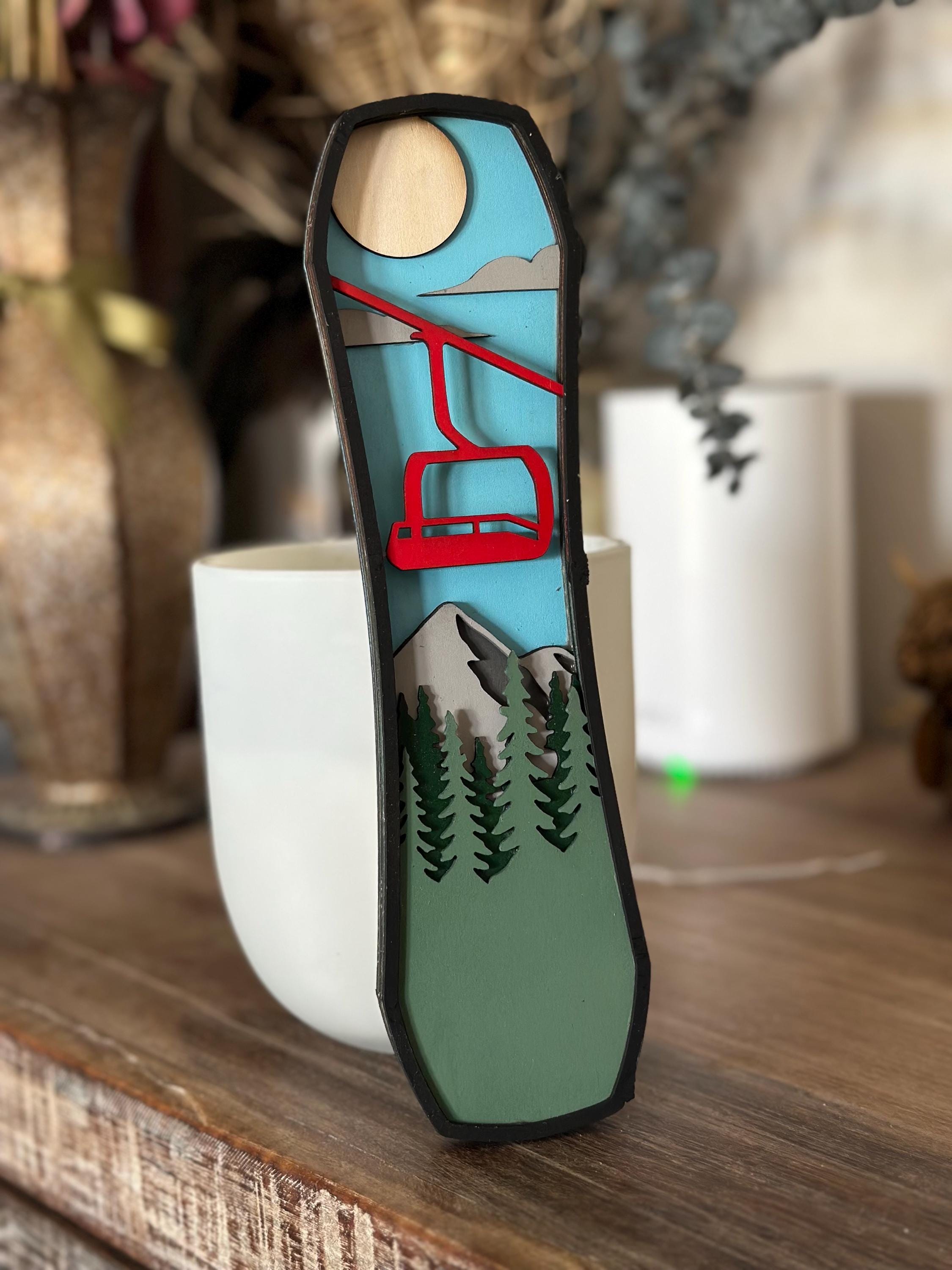 Handcrafted Wooden Ski Lift Wall Art: Rustic Mountain Decor - Etsy