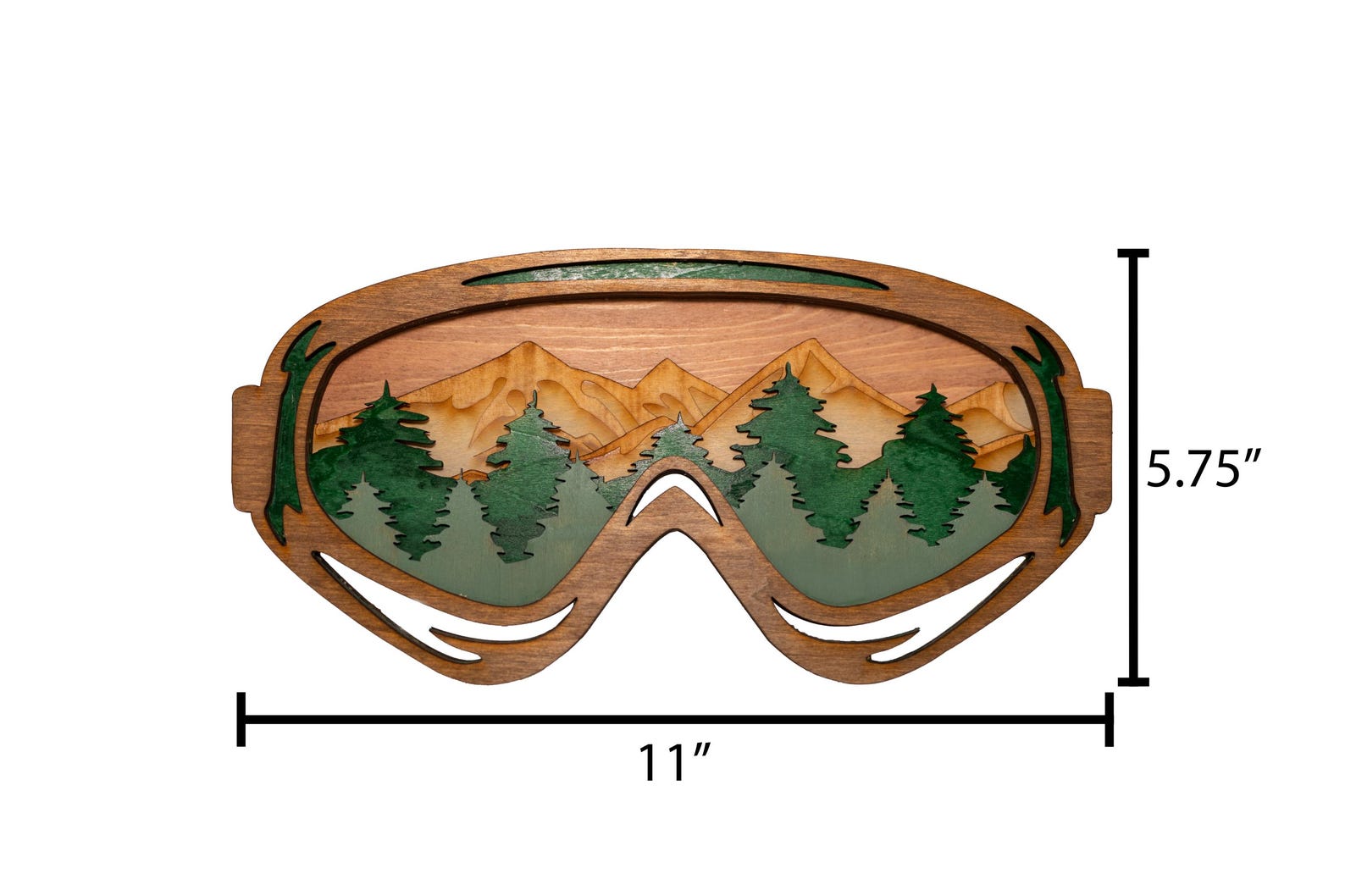 Handcrafted Wooden Ski Goggle Wall Art: Montana Mountain Decor - Etsy