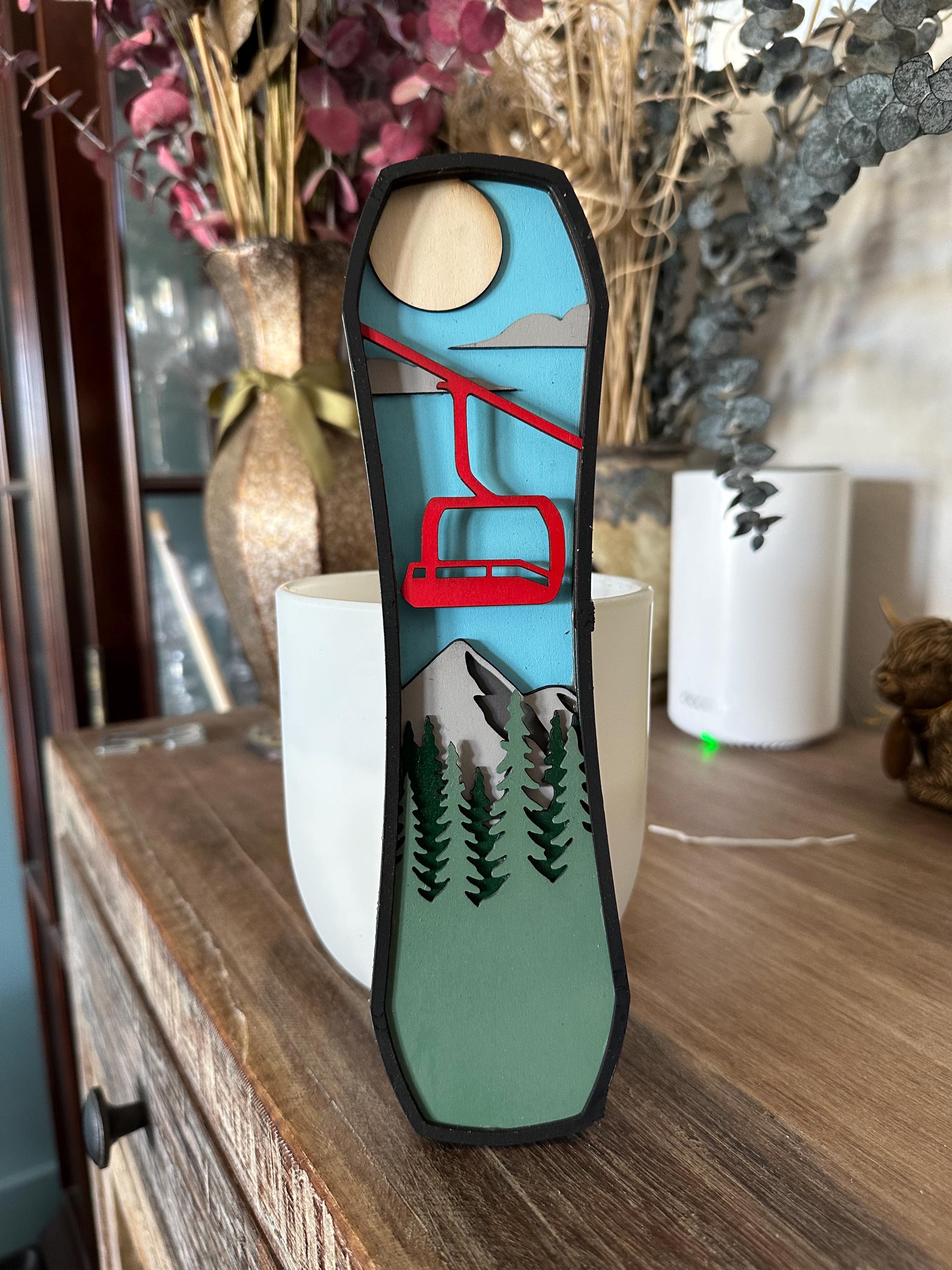 Handcrafted Wooden Ski Lift Wall Art: Rustic Mountain Decor - Etsy
