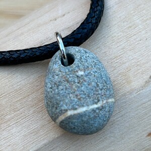 Wishing Stone Pendant - Pebble Wish Necklace - Natural Wishing Stone ...
