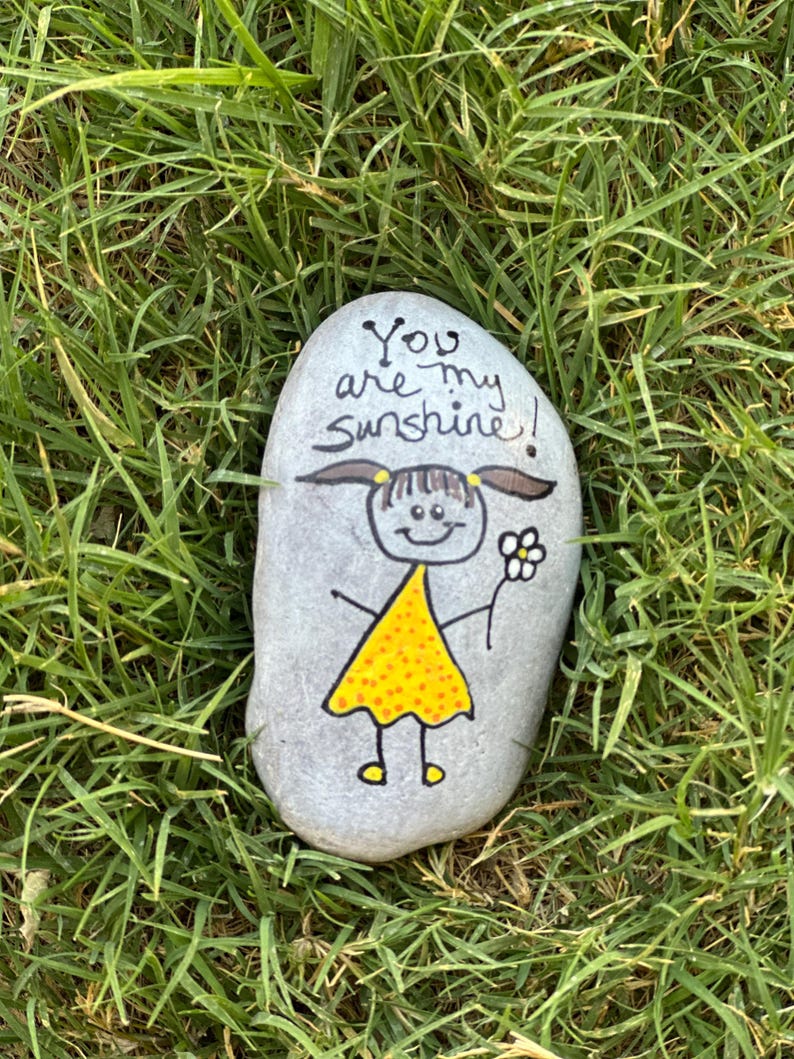 Hand-painted Rock Art – Unique Decor, Garden Stones, Custom Gifts - Etsy