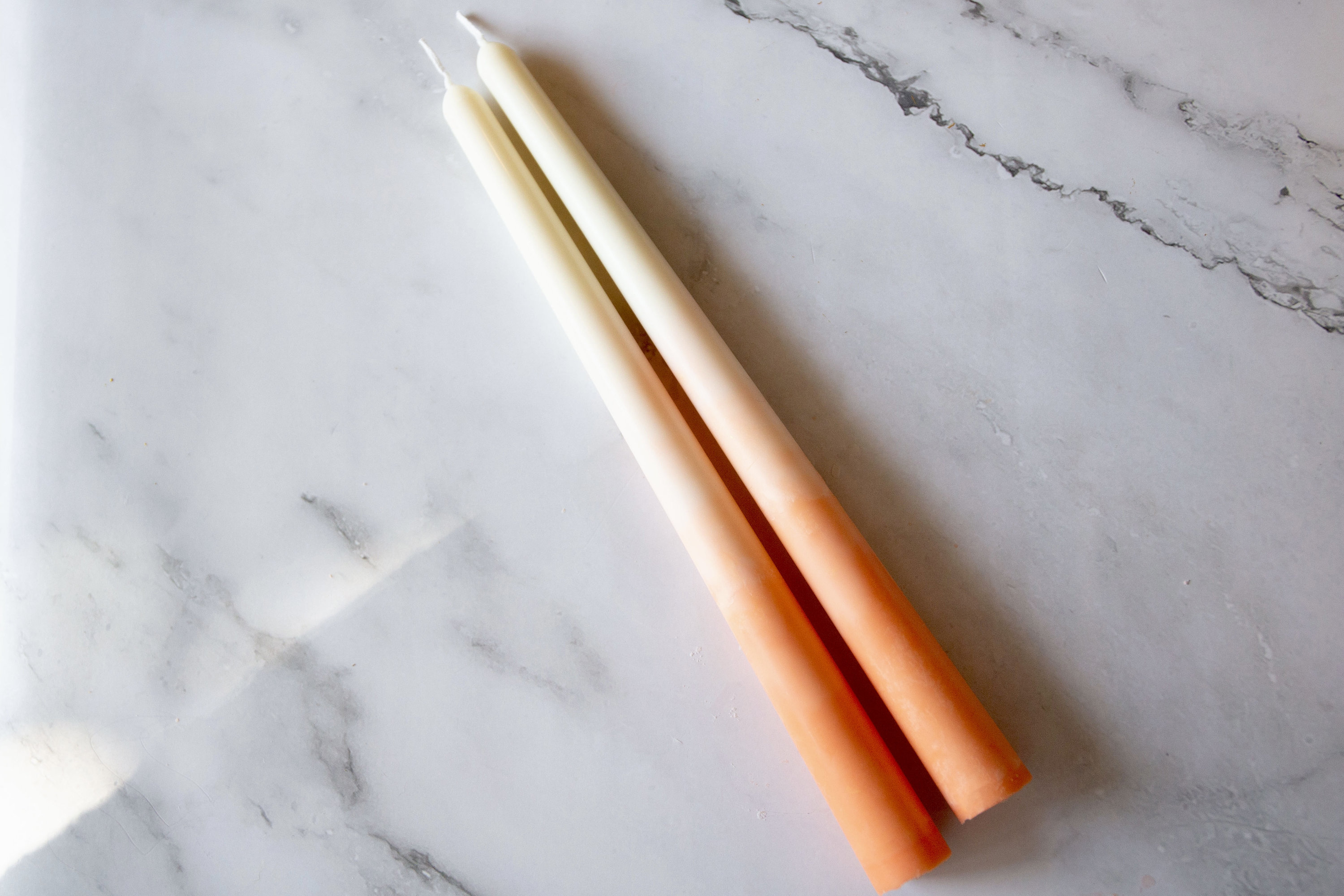 Ombre Taper Candles, Unscented, Gradient Wedding Decoration, Art Decor ...