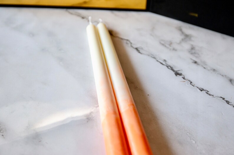 Ombre Taper Candles, Unscented, Gradient Wedding Decoration, Art Decor ...