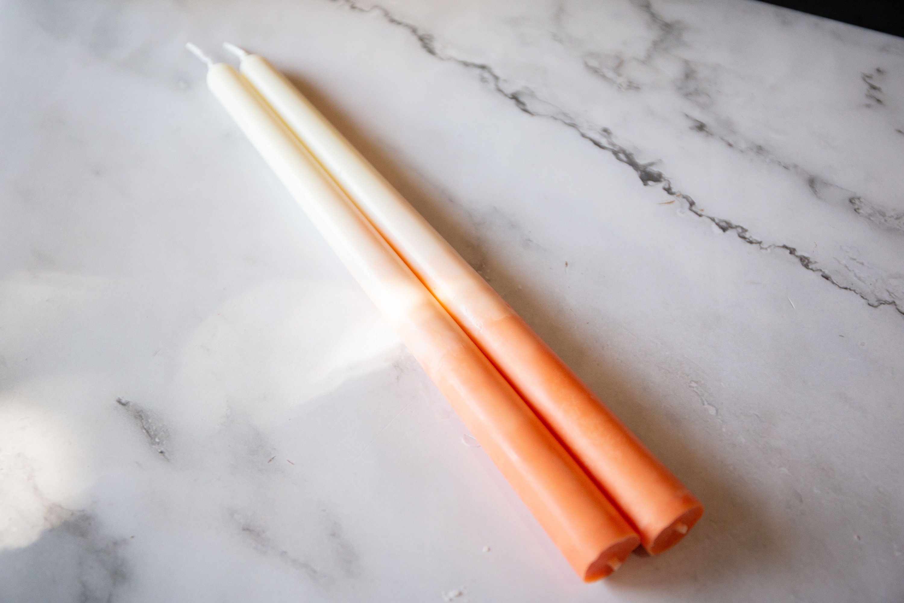 Ombre Taper Candles, Unscented, Gradient Wedding Decoration, Art Decor ...