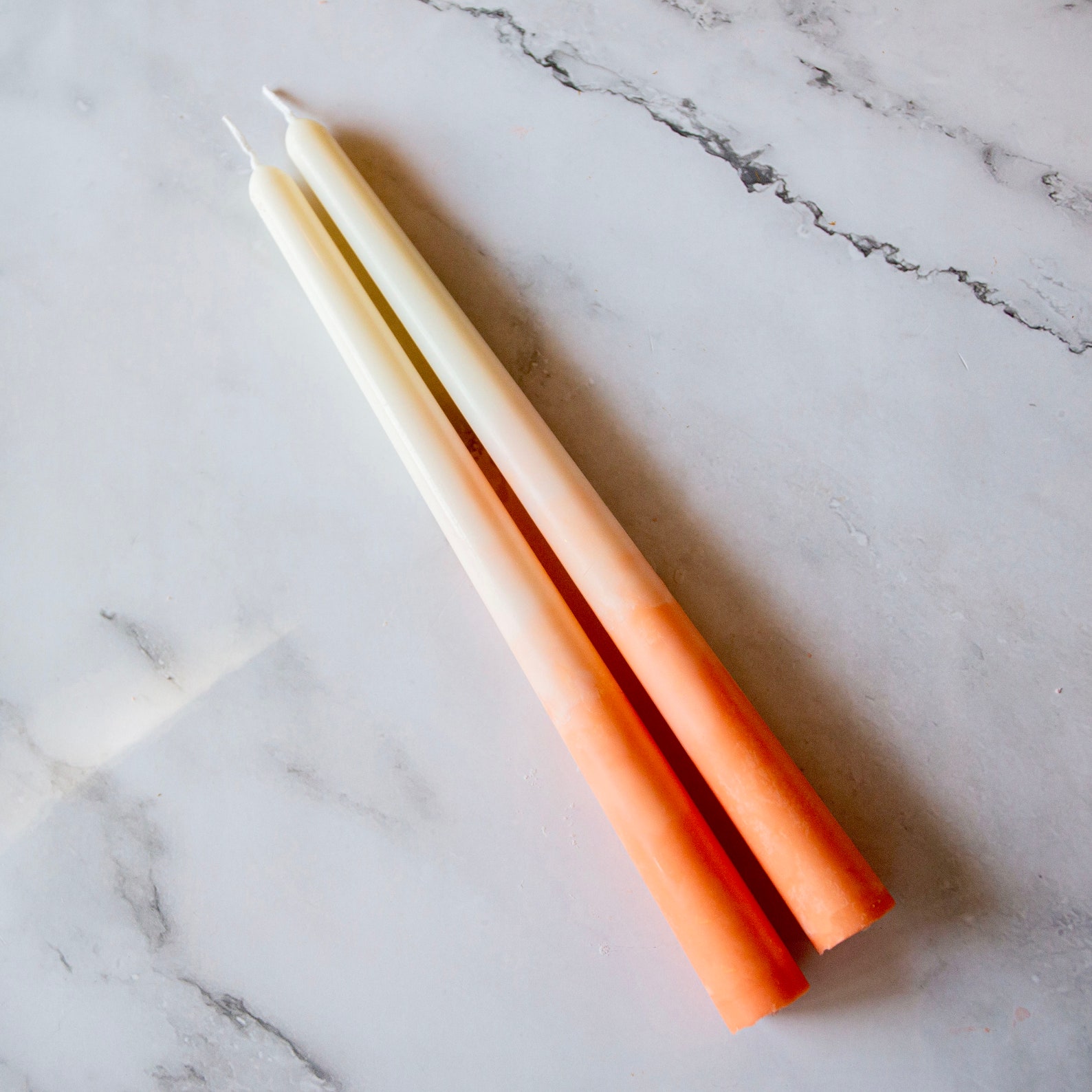 Ombre Taper Candles, Unscented, Gradient Wedding Decoration, Art Decor ...