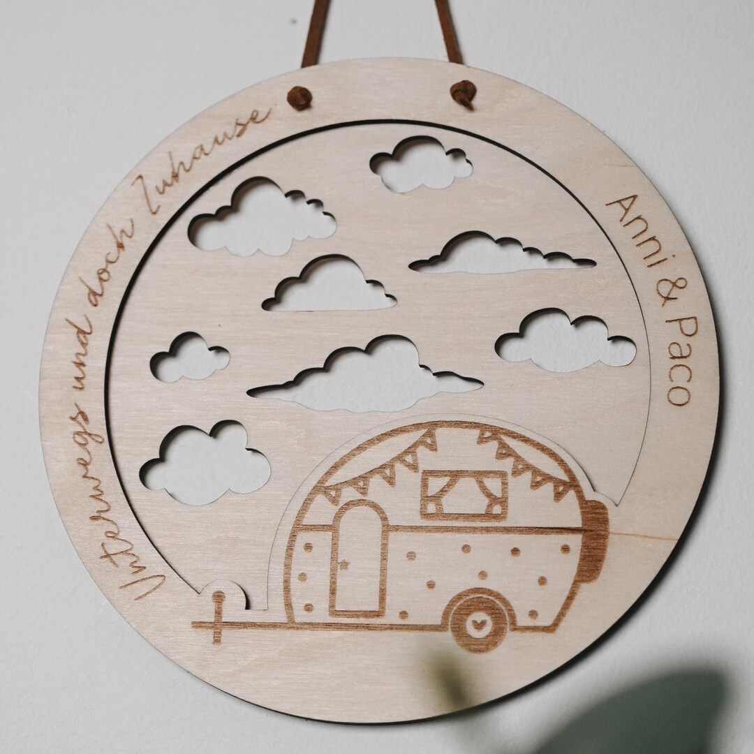 Personalized Wooden Camper Sign With Name "on the Road and yet at Home ...