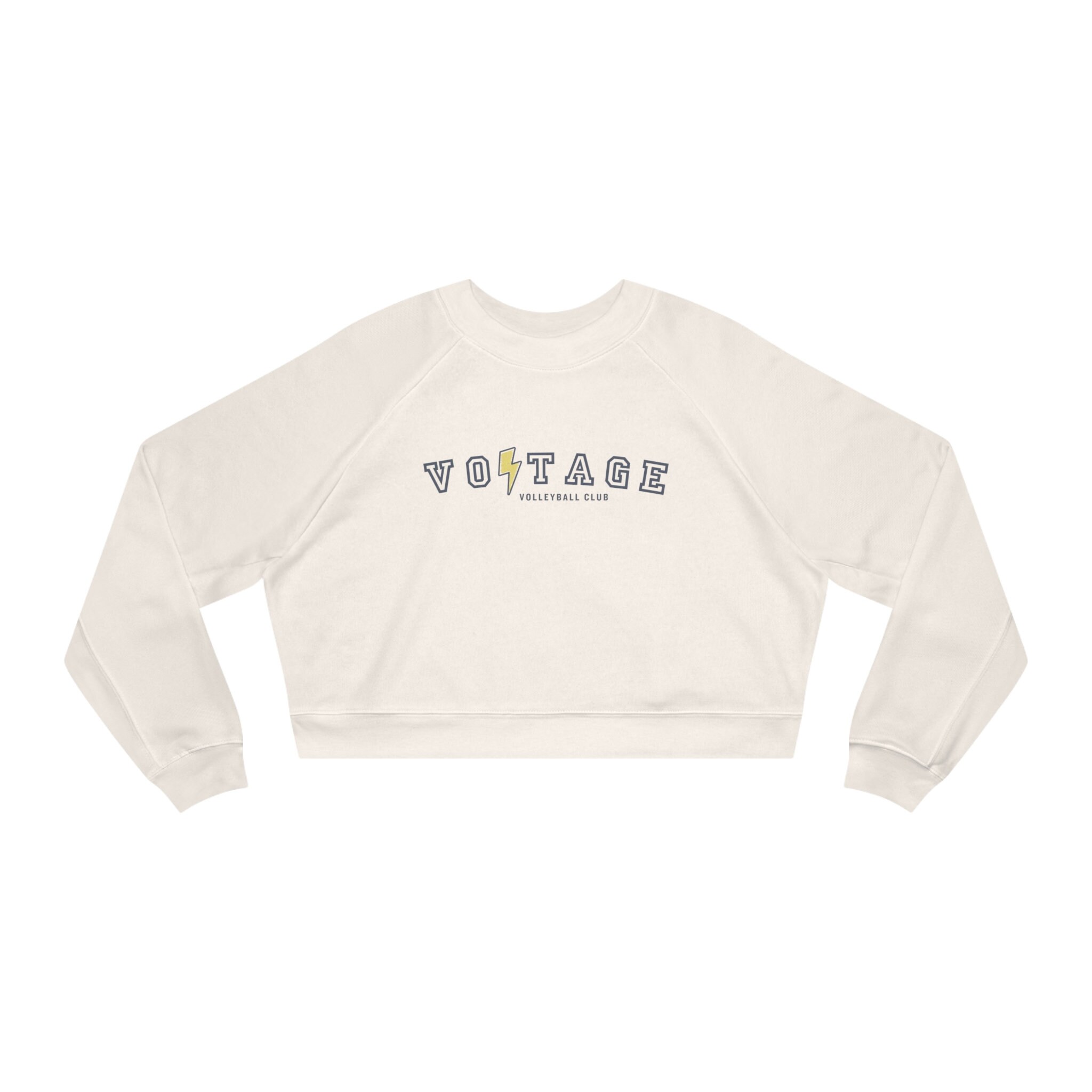 Team Logo Cropped Crew Neck Sweatshirt | Personalized Sports Team - Etsy