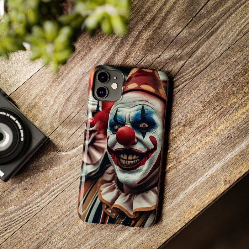 Scary Clown Face iPhone Slim Phone Cases - Etsy