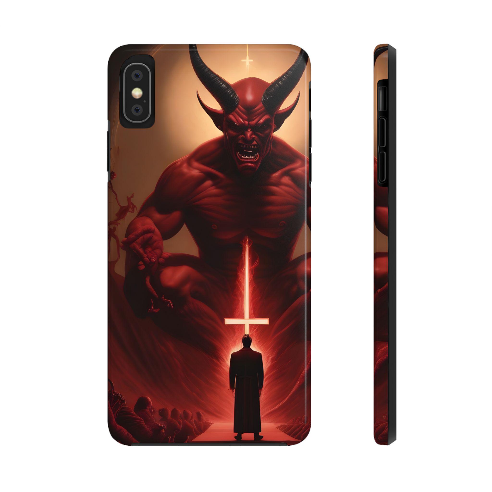 Standing up to the Devil. iPhone and Samsung Tough Phone Cases ...