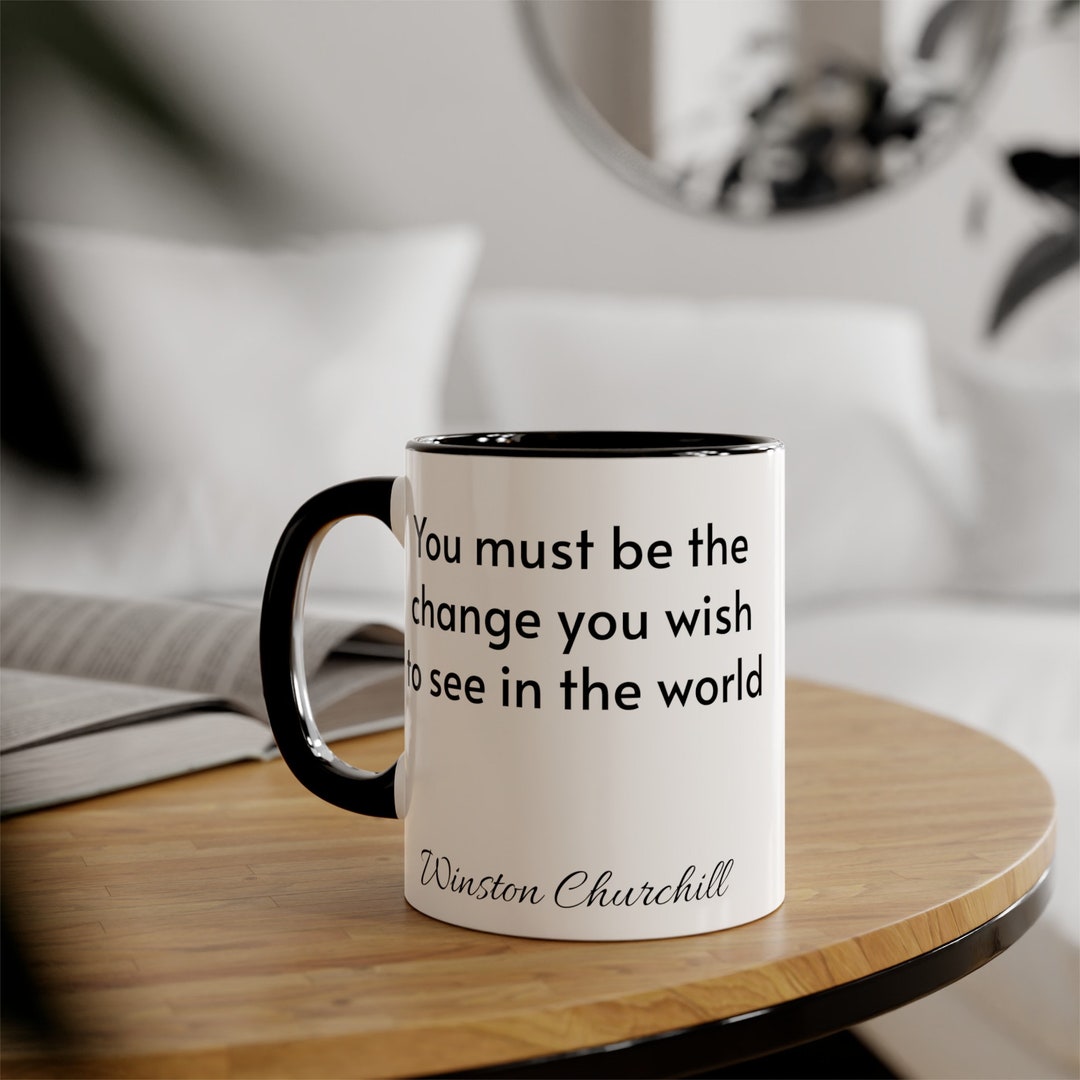 Winston Churchill Famous Quote Mugs, 11oz - Etsy