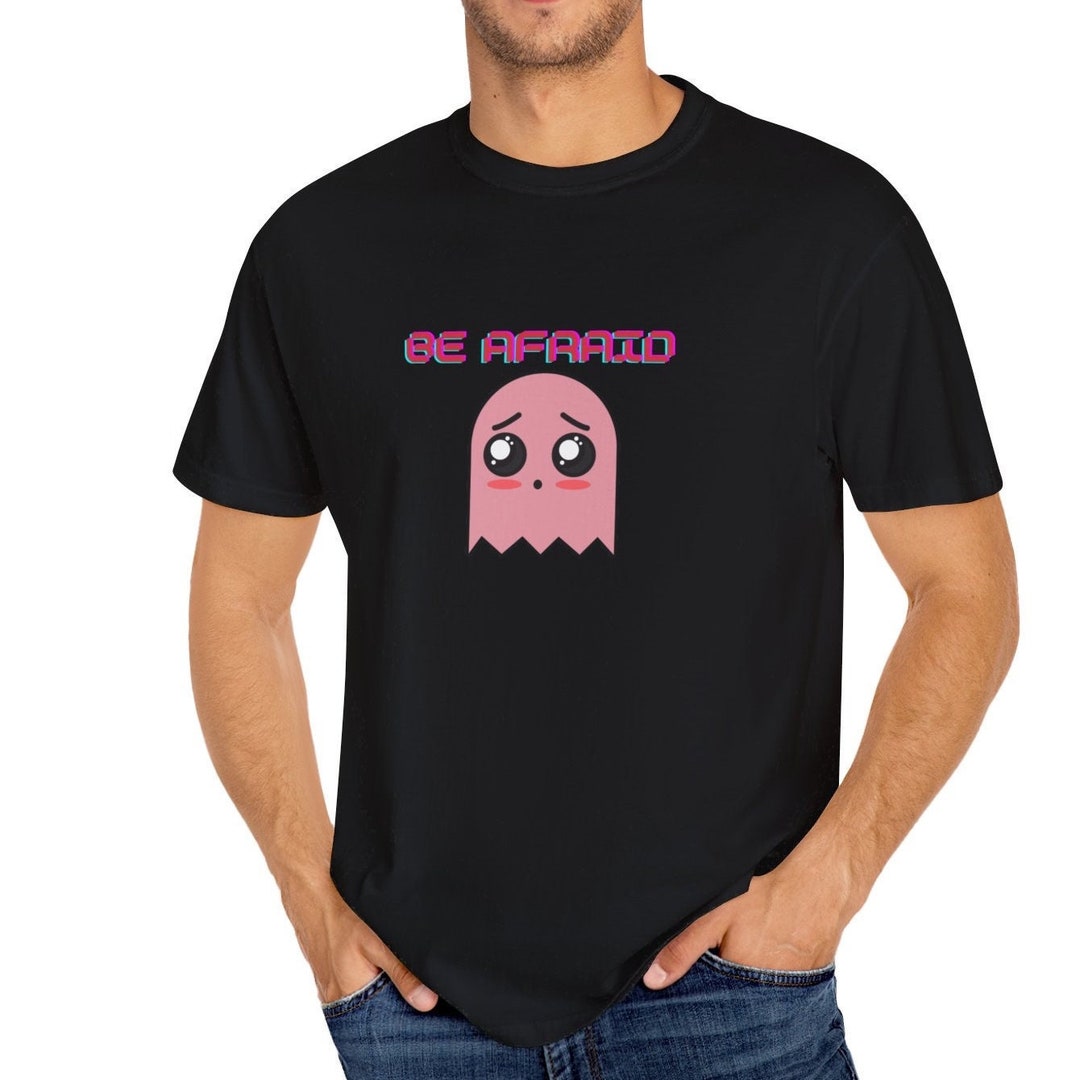 Be Afraid. Pacman Inspired Shirt. 80s Video Games Shirt. Mens and ...