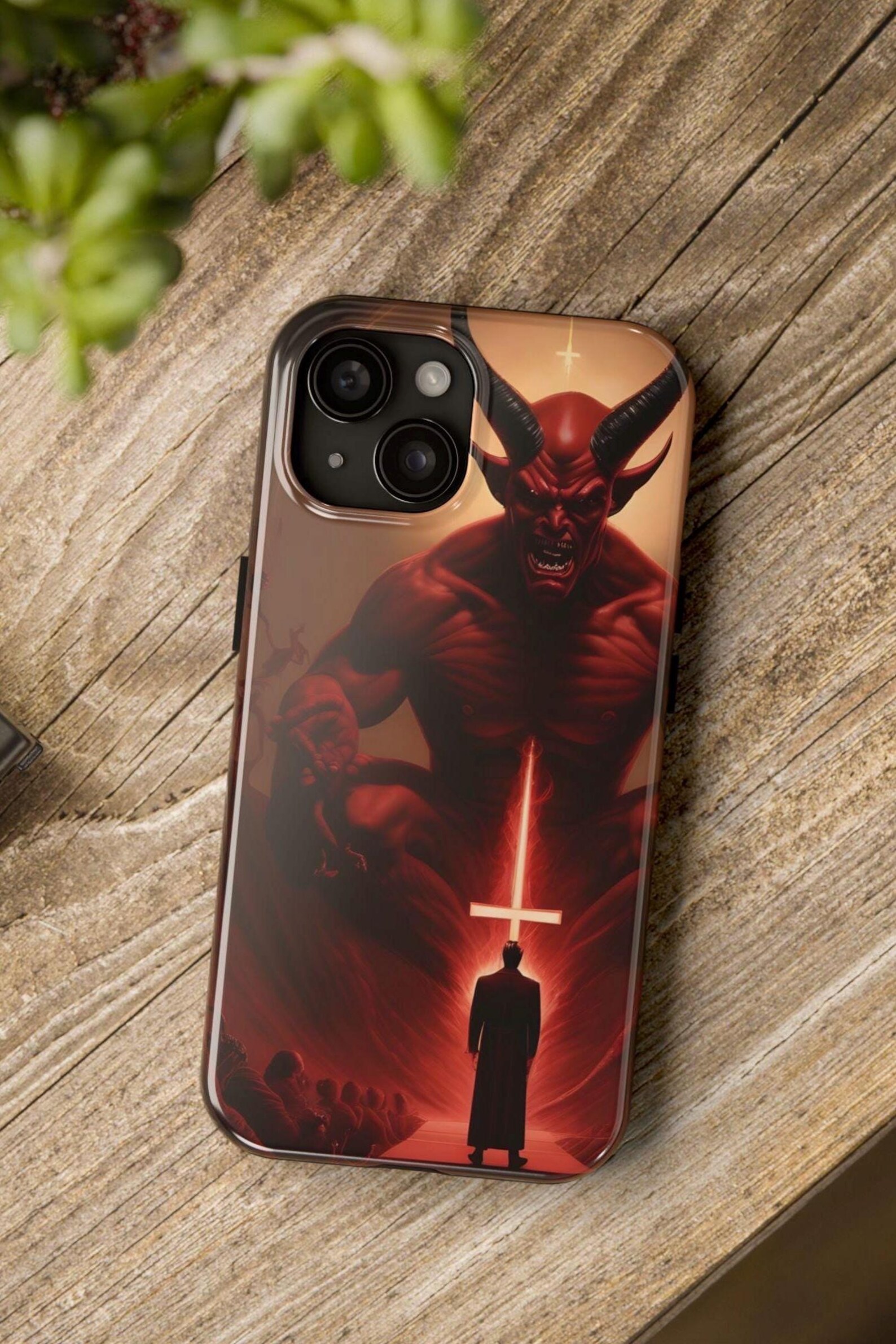 Standing up to the Devil. iPhone and Samsung Tough Phone Cases ...