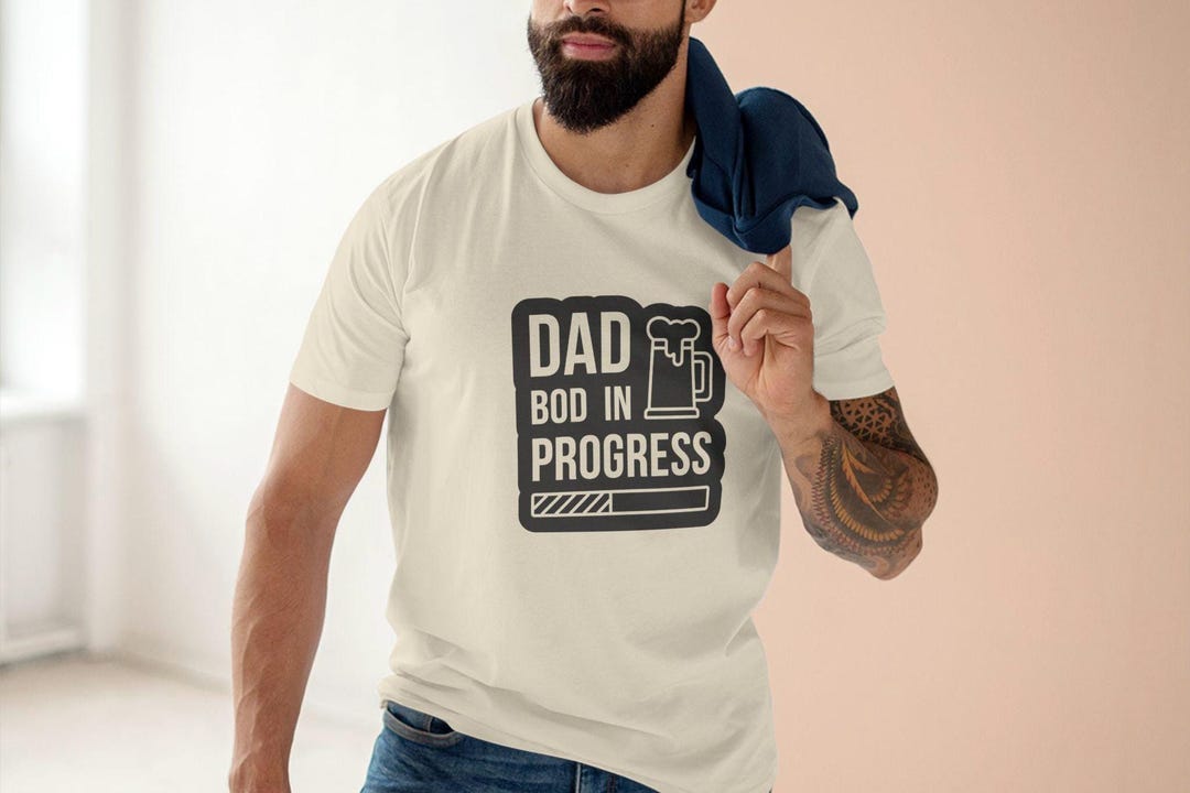 Mens Dad Bod Tshirt. Humour Shirt for Dad or Husband Who is Sporting ...