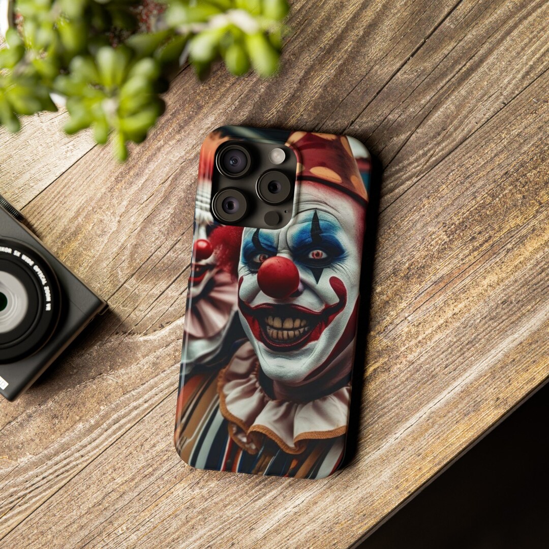 Scary Clown Face iPhone Slim Phone Cases - Etsy