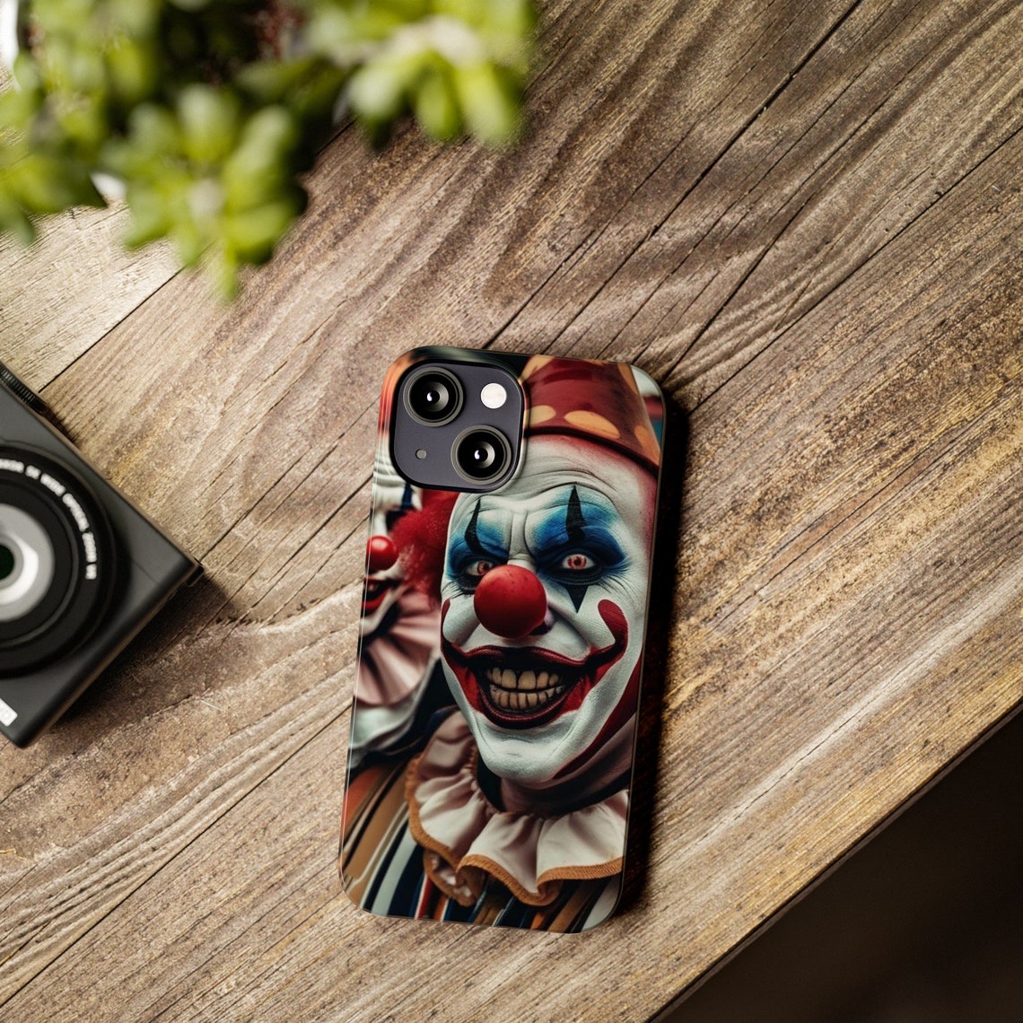 Scary Clown Face iPhone Slim Phone Cases - Etsy