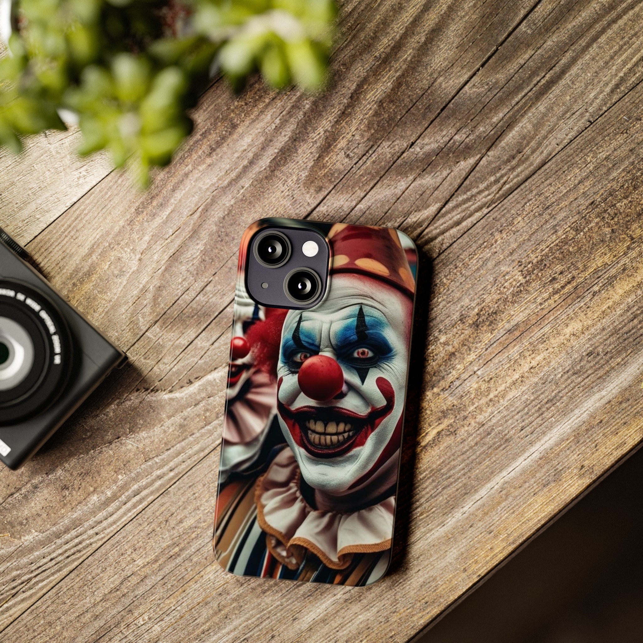 Scary Clown Face iPhone Slim Phone Cases - Etsy