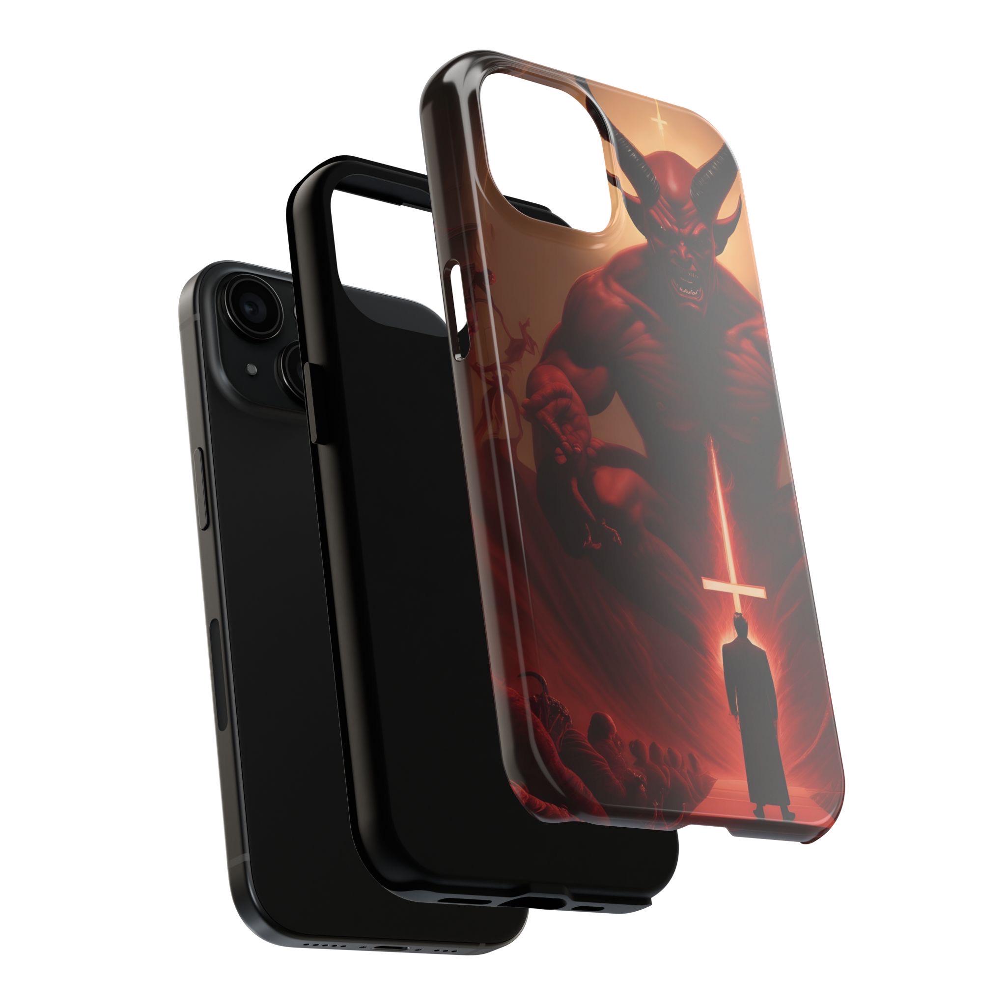 Standing up to the Devil. iPhone and Samsung Tough Phone Cases ...