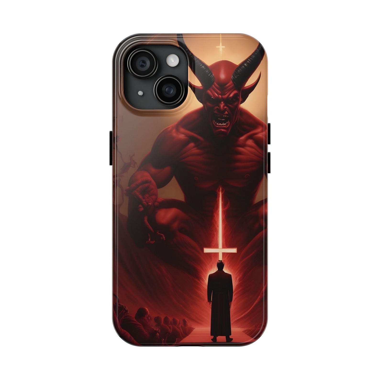 Standing up to the Devil. iPhone and Samsung Tough Phone Cases ...
