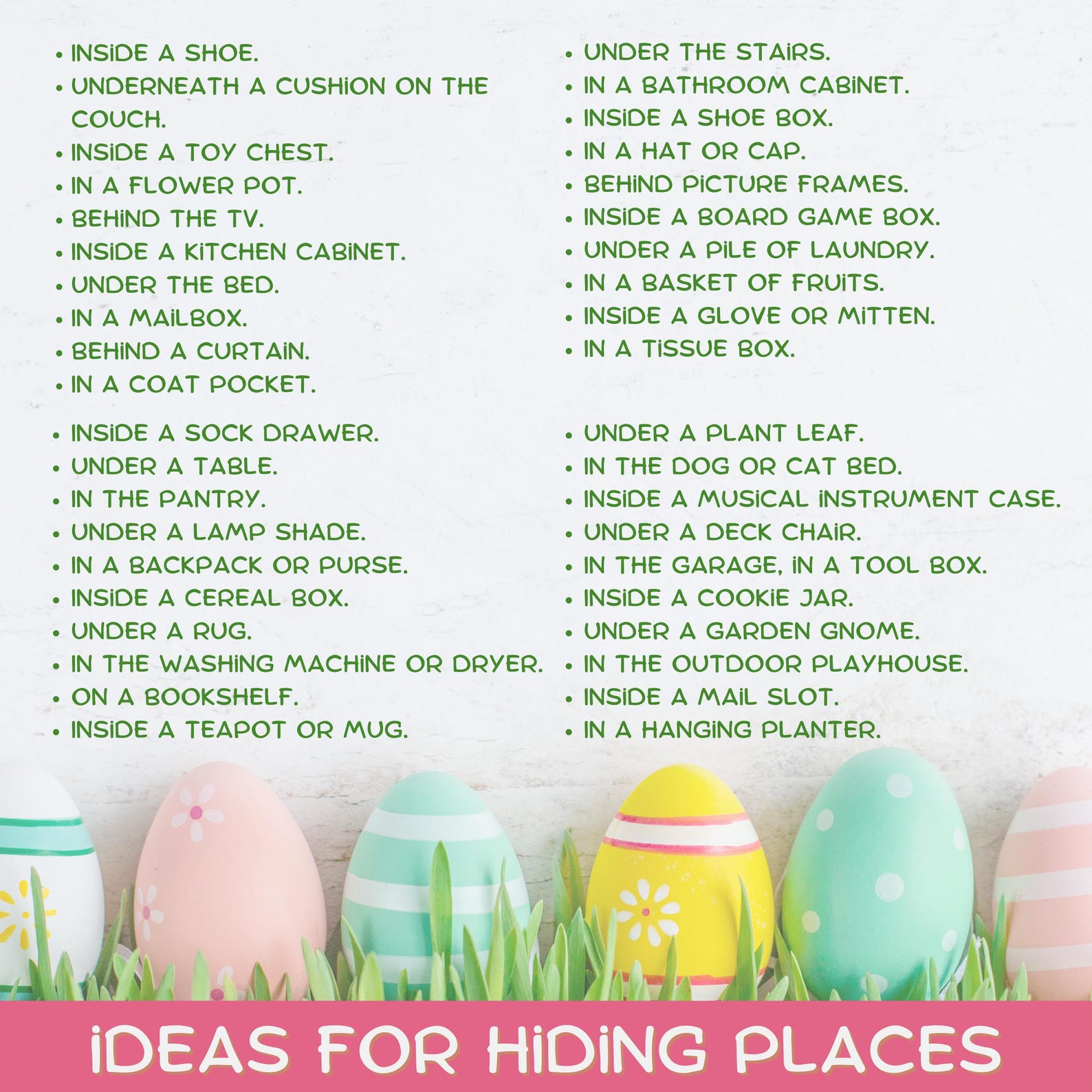Printable Easter Scavenger Hunt | Easter Egg Hunt Clues | Kids Easter ...