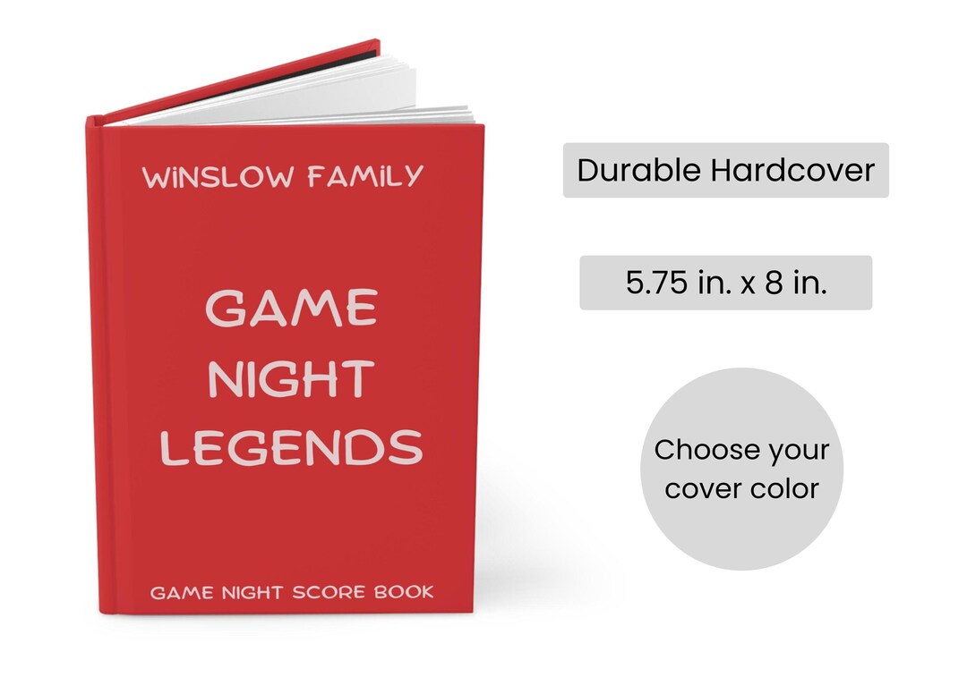 Personalized Gaming Journal Gift | Couples Board Game Notebook ...