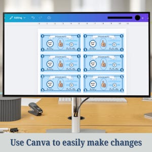 Editable Kids Reward Money | Printable Chore Bucks & Play Allowance ...