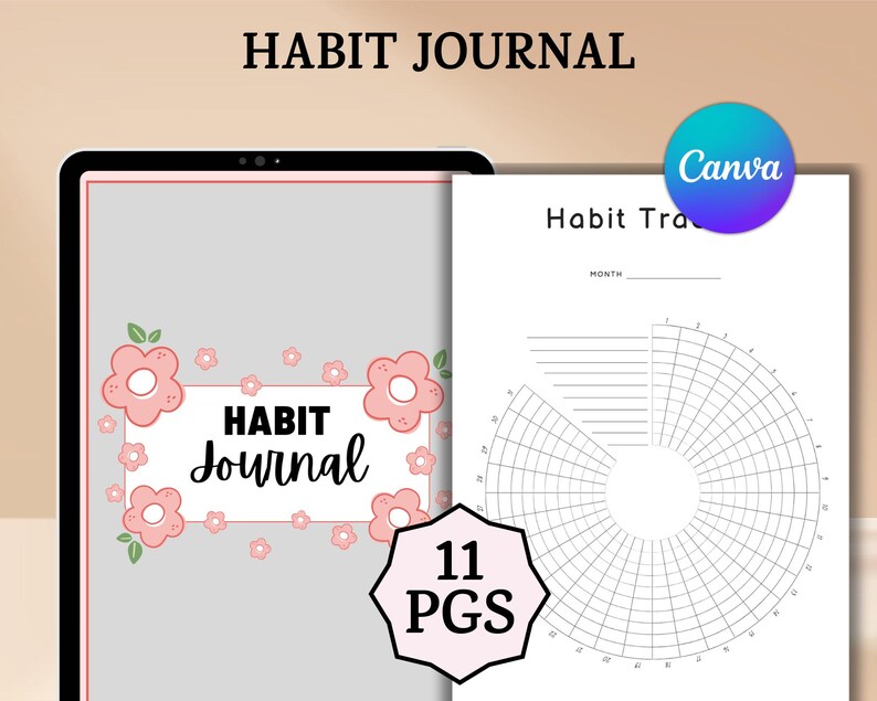 Editable and Printable Habit Planner | Daily Routine Tracker | Digital ...